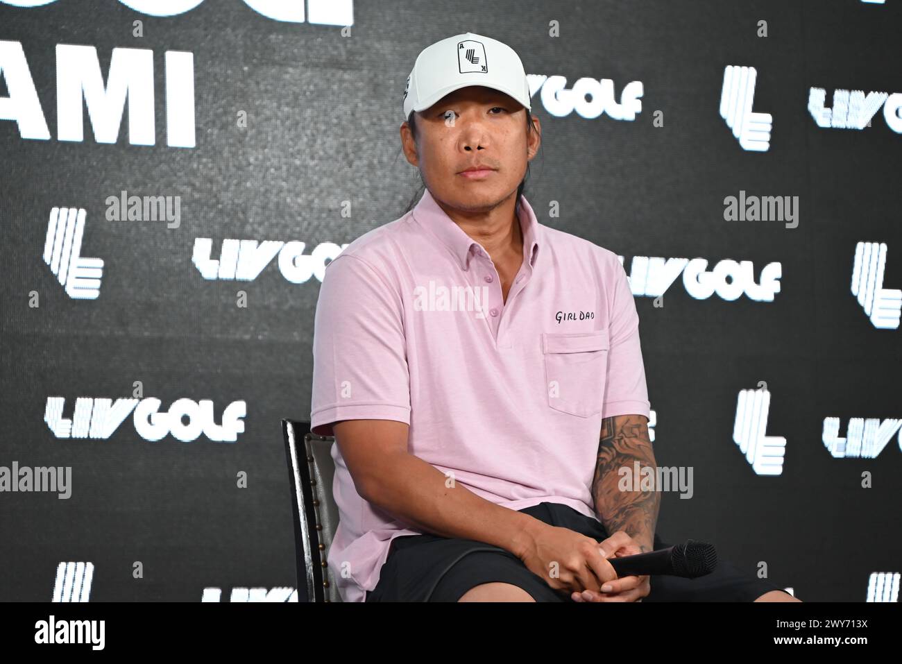 Anthony Kim delivers remarks and answers questions from members of the ...