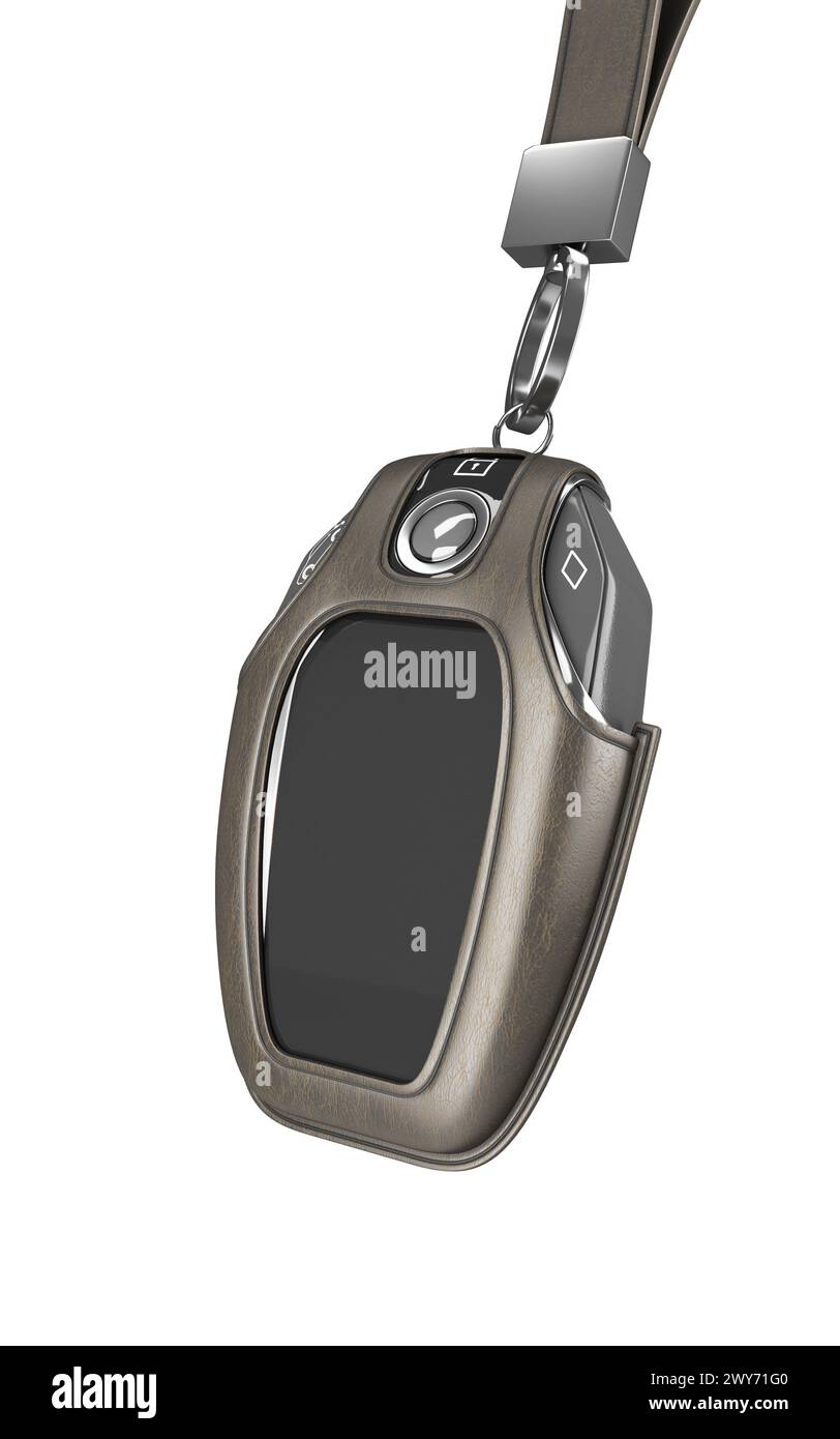 Car remote control key isolated realistic 3d model Automobile alarm ...