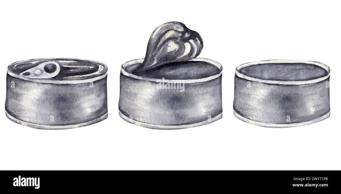 metal tin cans Stock Photo - Alamy