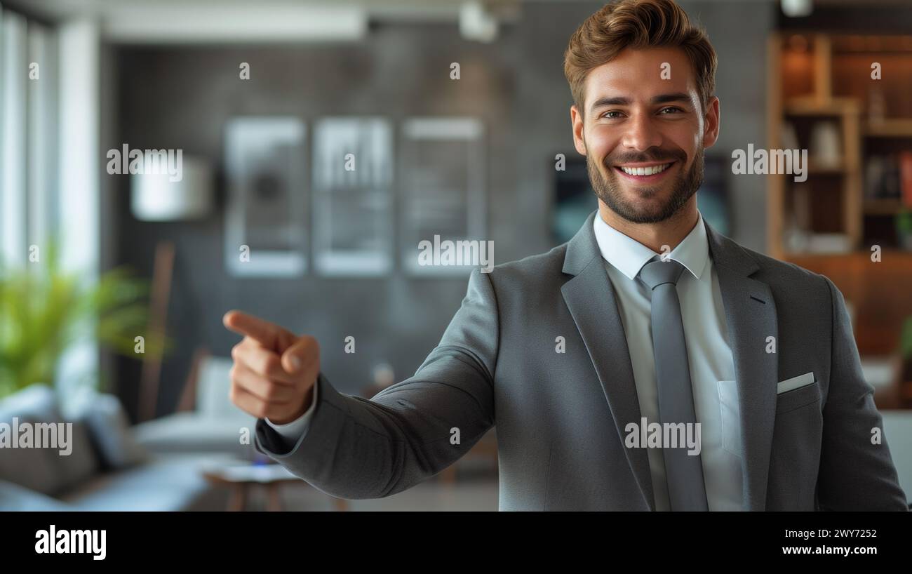 Man in formal attire presenting hi-res stock photography and images - Alamy