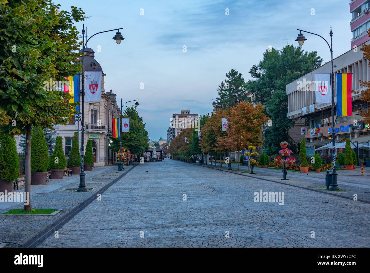 View of the Bulevardul Stefan cel Mare si Sfant in Iasi, Romania Stock ...