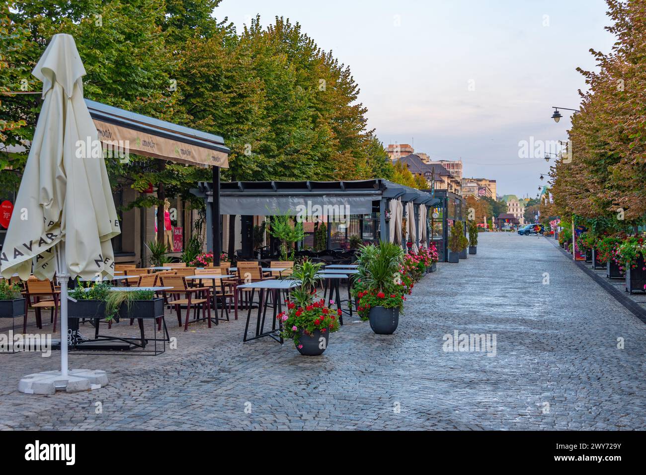 View of the Bulevardul Stefan cel Mare si Sfant in Iasi, Romania Stock ...