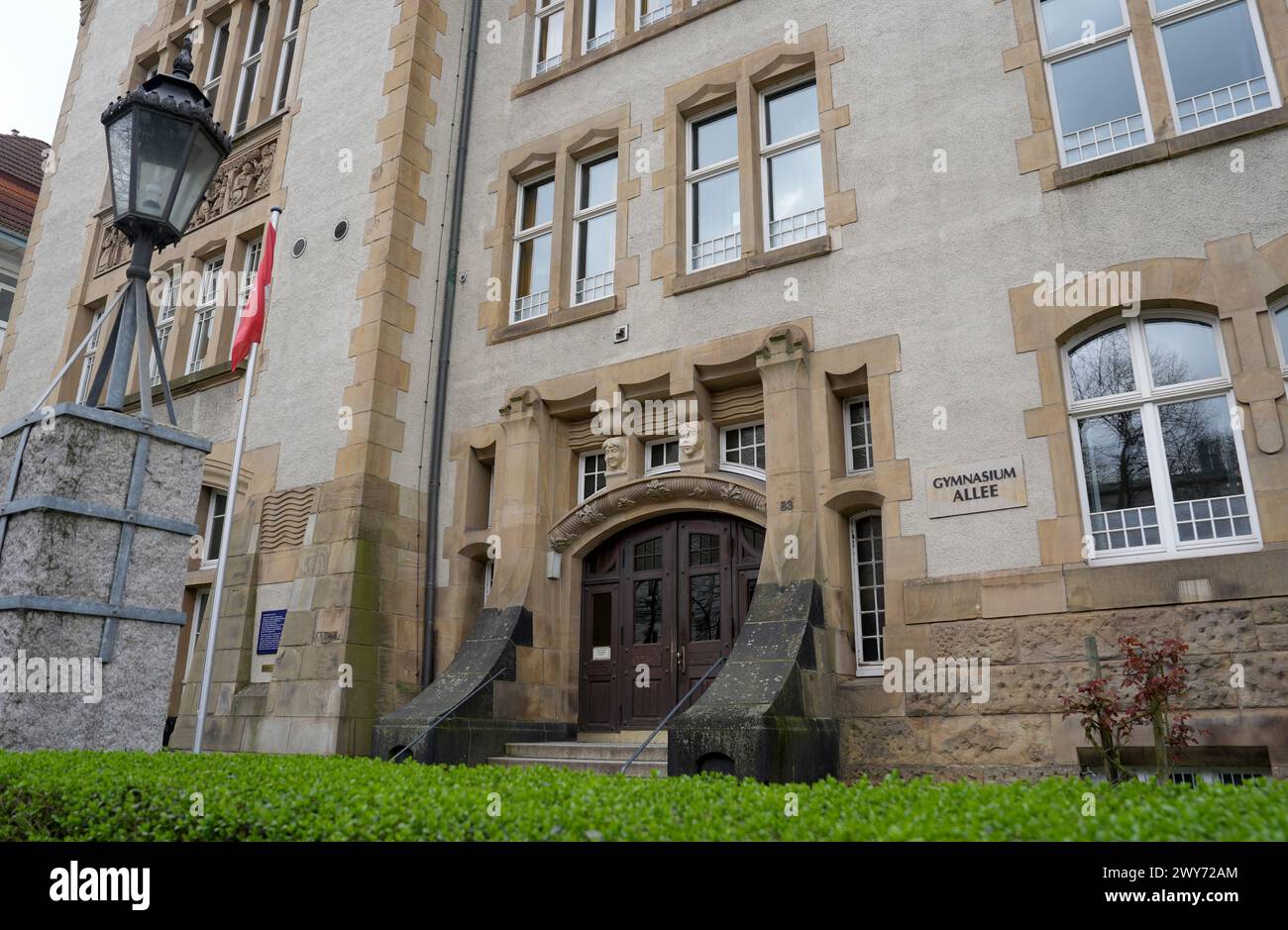 Hamburg, Germany. 02nd Apr, 2024. View of the entrance to the Allee ...
