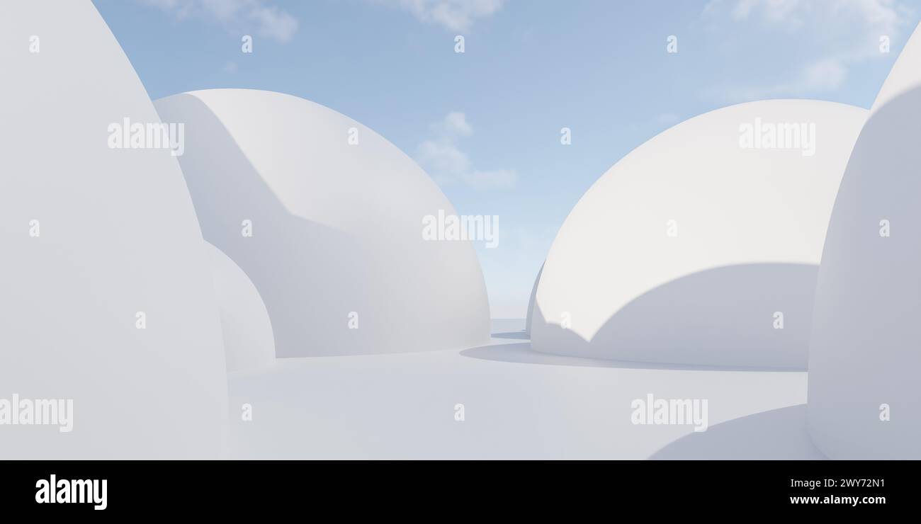 White exterior render hi-res stock photography and images - Alamy