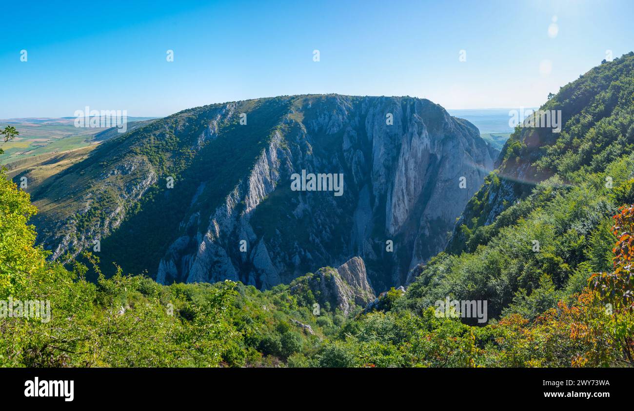 Panorama view of Turda gorge in Romania Stock Photo - Alamy
