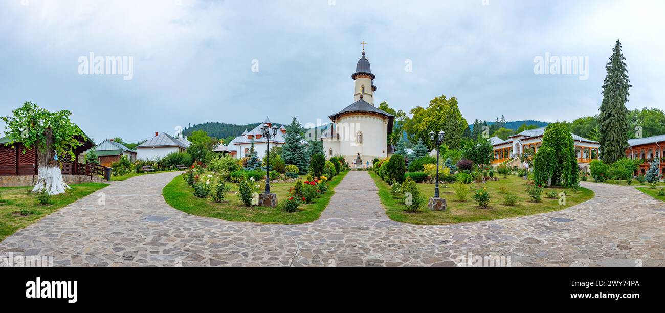 Varatec monastery during a cloudy day in Romania Stock Photo - Alamy