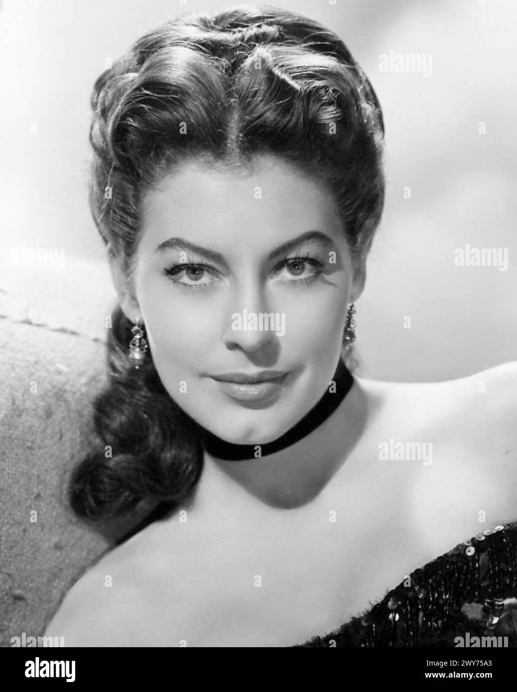 AVA GARDNER (1922-1990) American film actress about 1955 Stock Photo ...