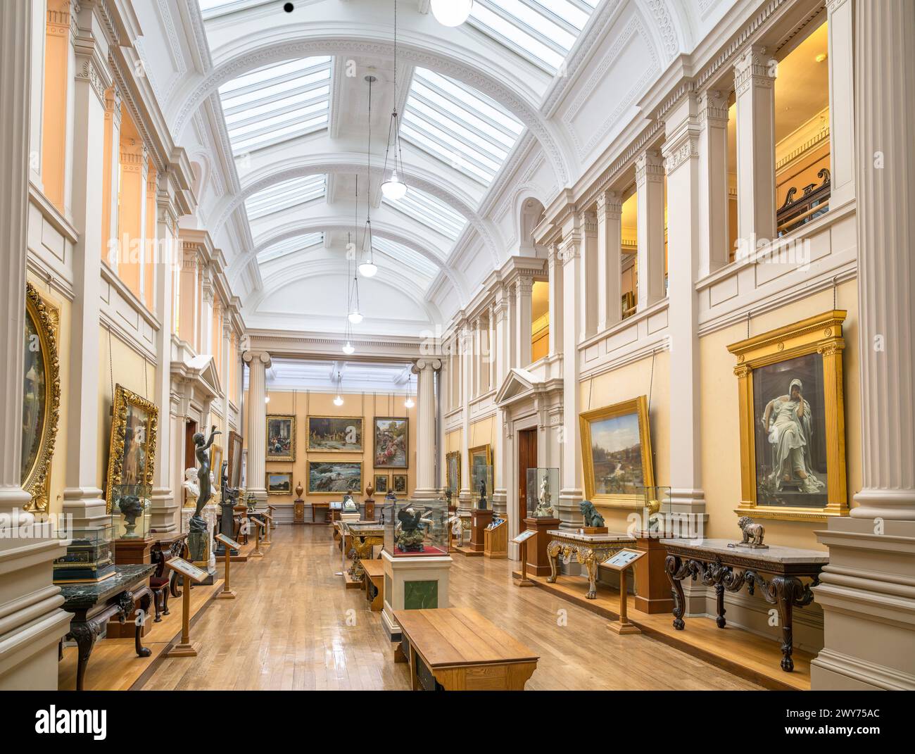 Interior of the Lady Lever Art Gallery, Port Sunlight, Wirral ...