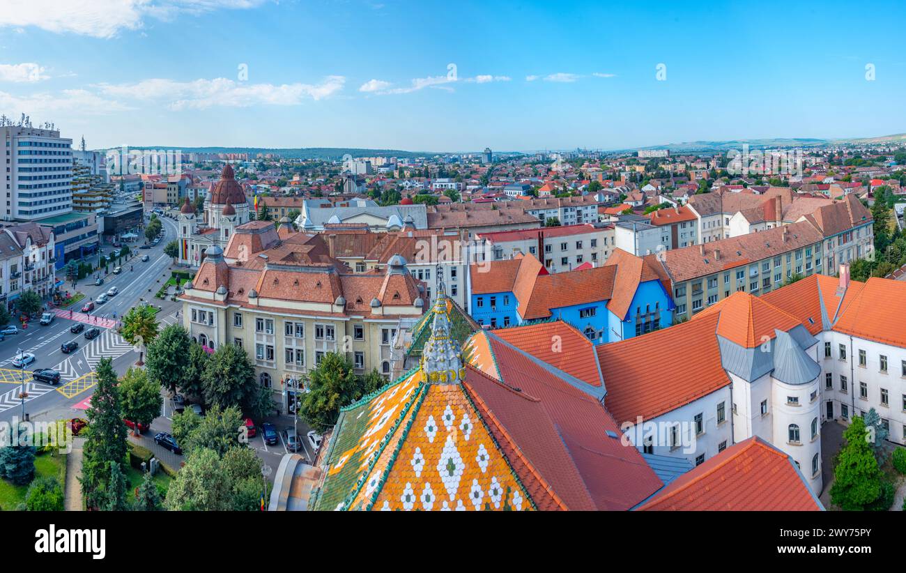 Panorama view of Romania town Targu Mures Stock Photo - Alamy