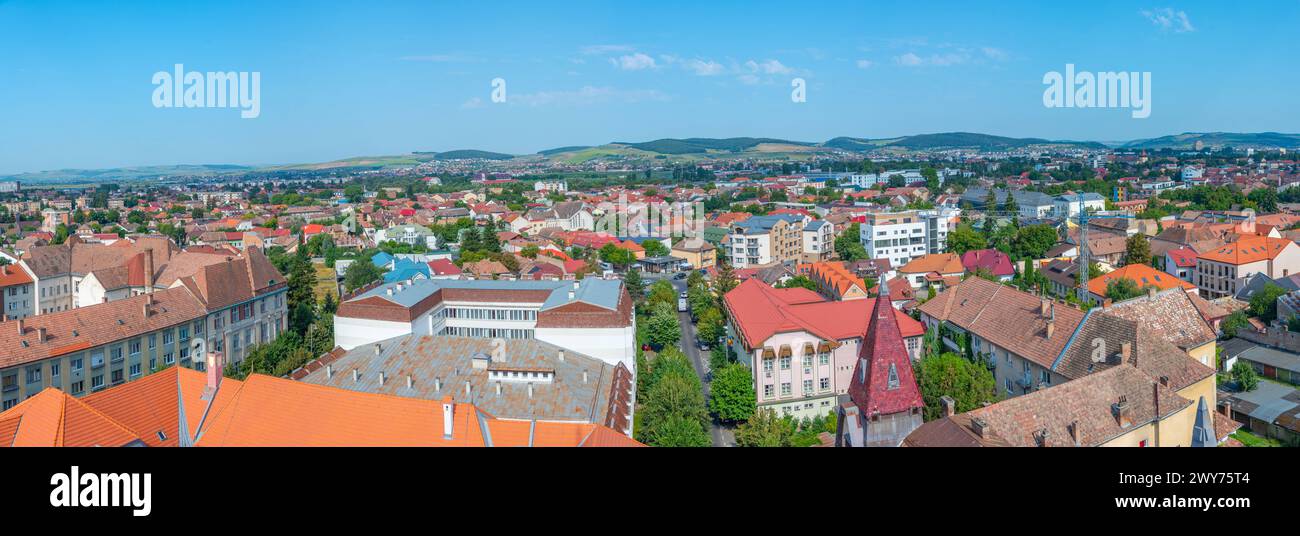 Panorama view of Romania town Targu Mures Stock Photo - Alamy