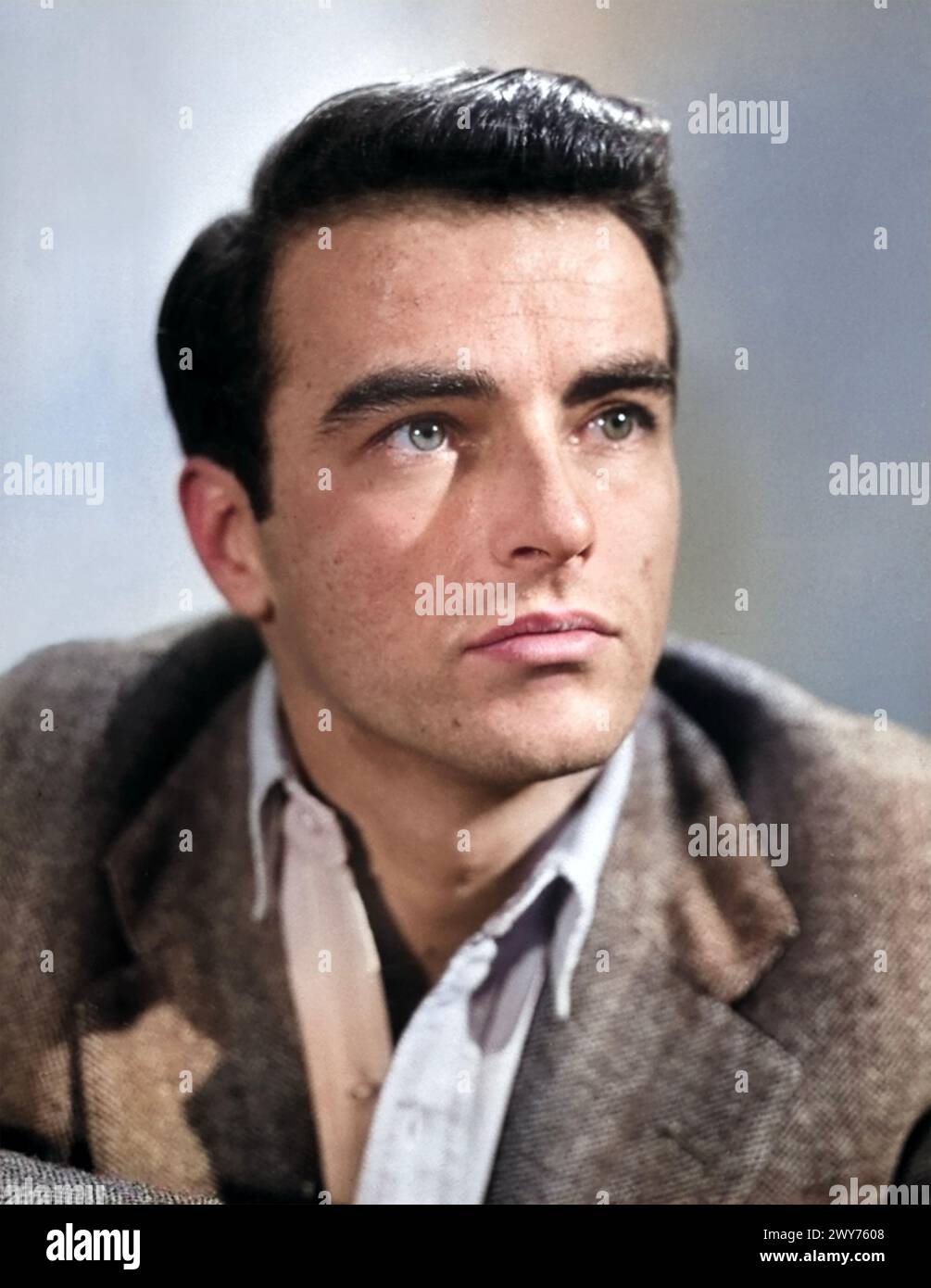 MONTGOMERY CLIFT (1920-1966) American film actor about 1948 Stock Photo ...