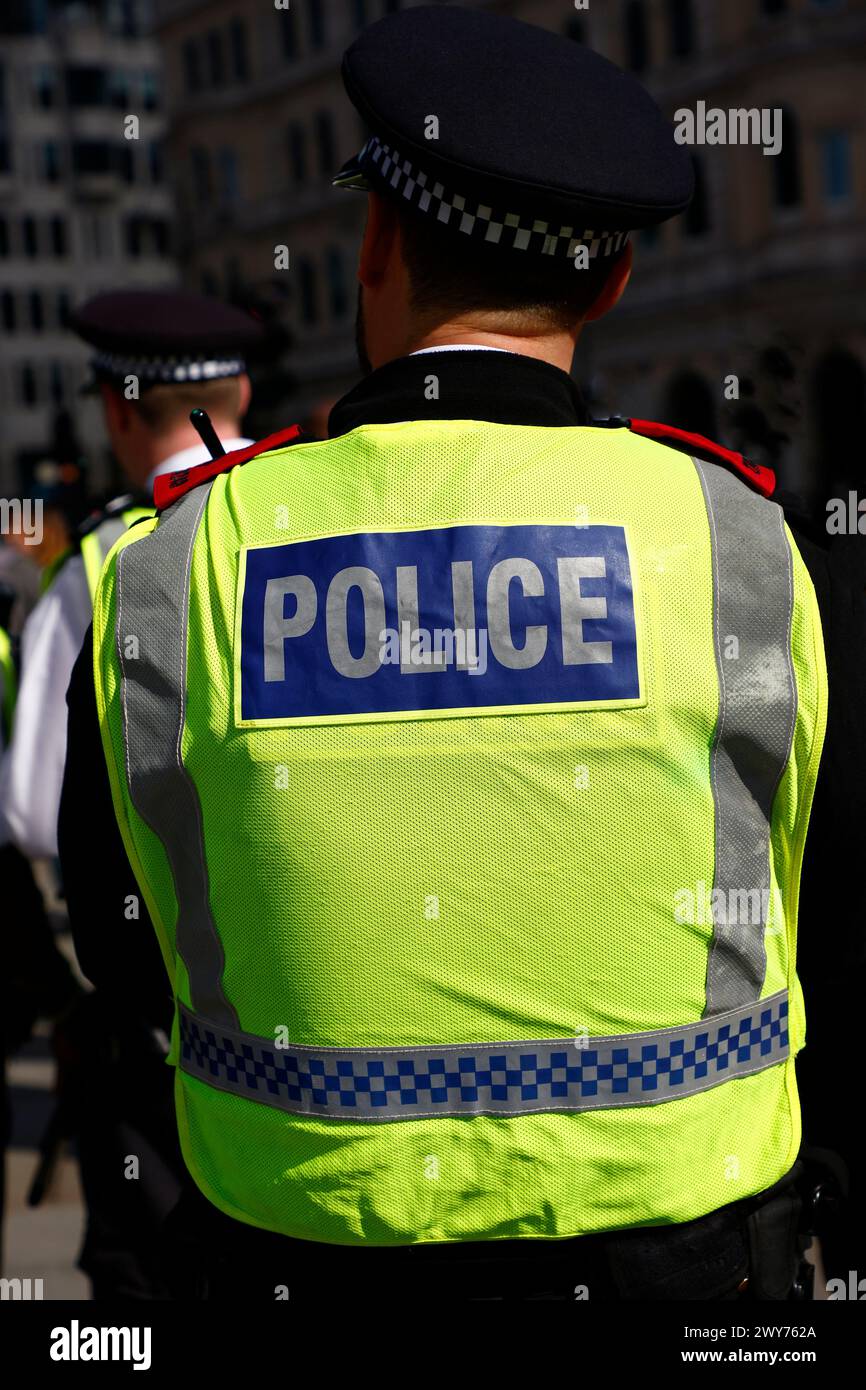 Police uniform hat back view hi-res stock photography and images - Alamy