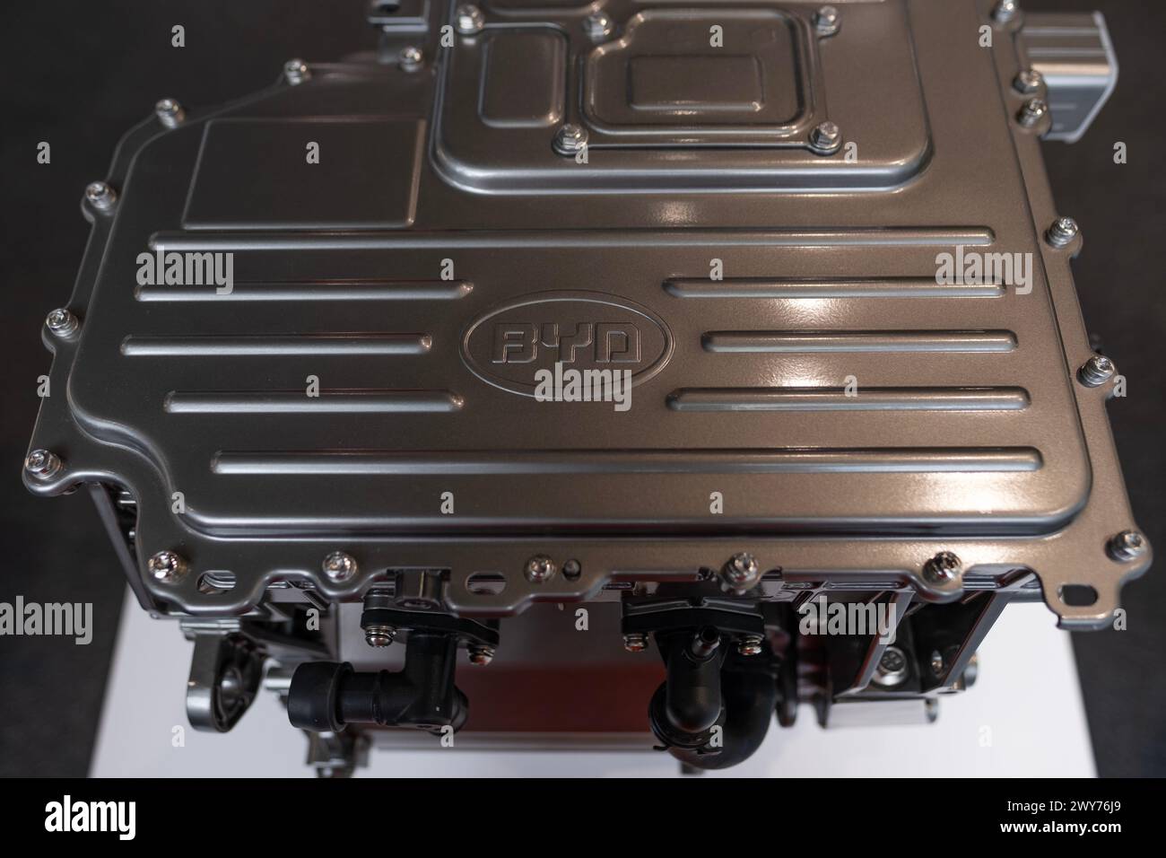 innovative electric motor BYD Electric Car, Logo on cap, traction ...