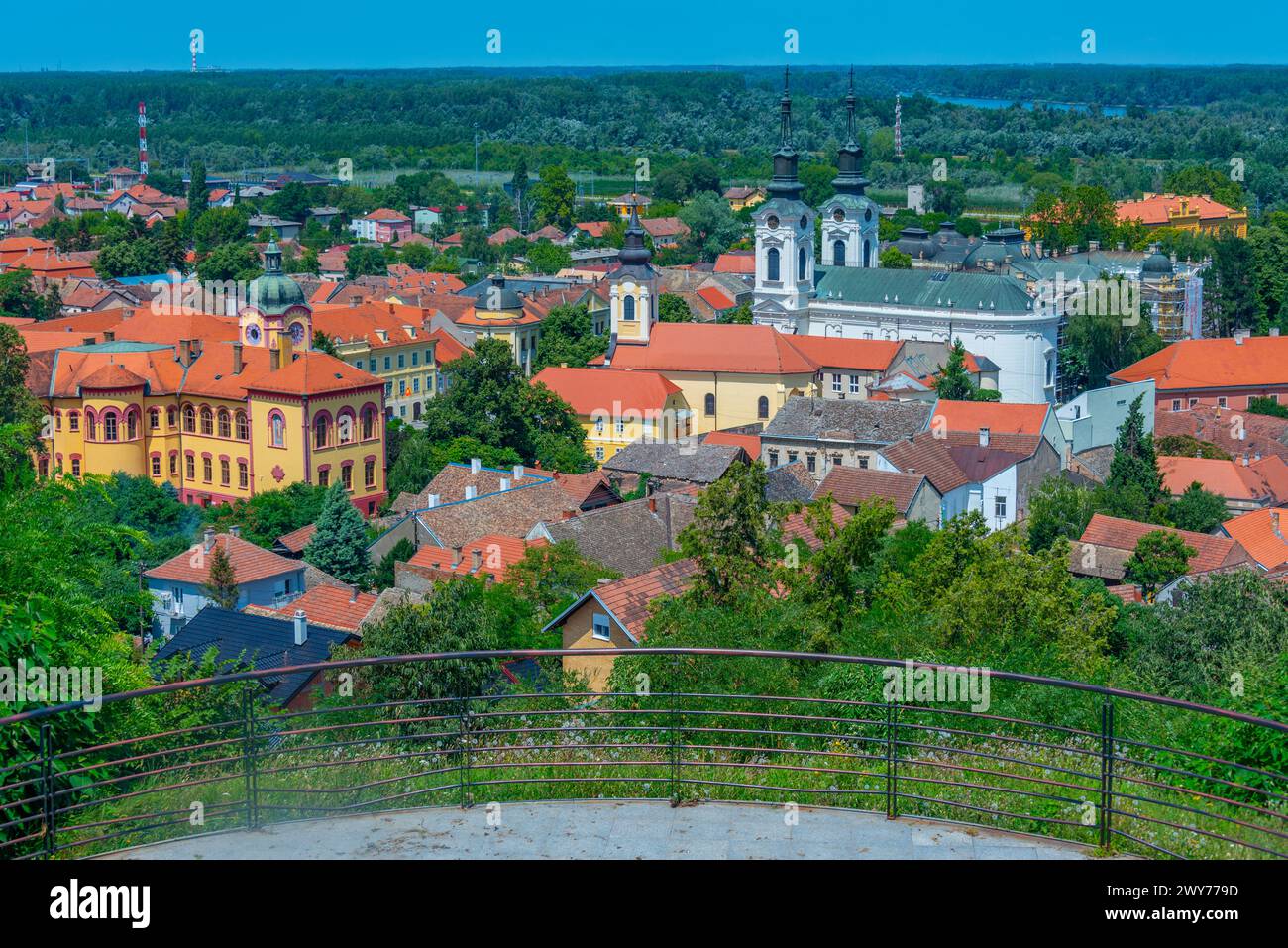 Panorama view of Serbian town Sremski Karlovci Stock Photo - Alamy