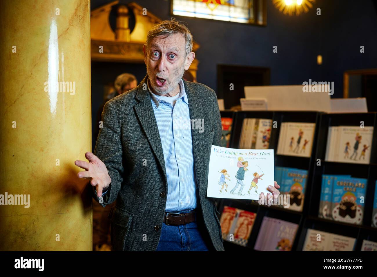 Childrens book author Michael Rosen Stock Photo - Alamy