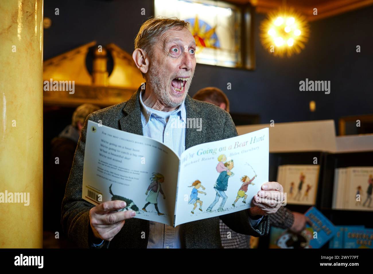 Childrens book author Michael Rosen Stock Photo - Alamy