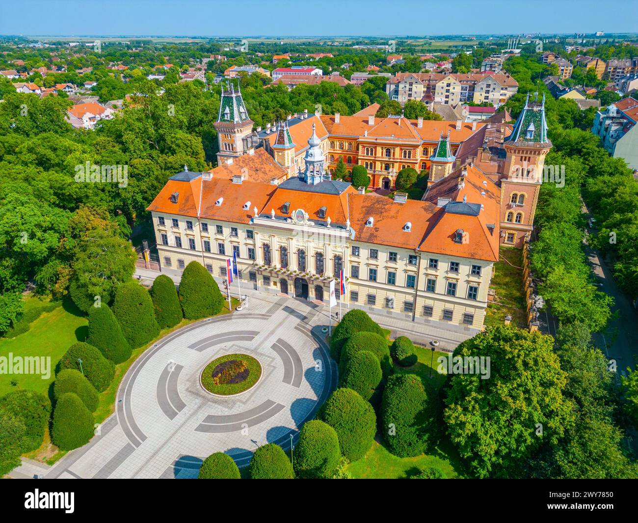 Town hall in Serbian town Sombor Stock Photo - Alamy