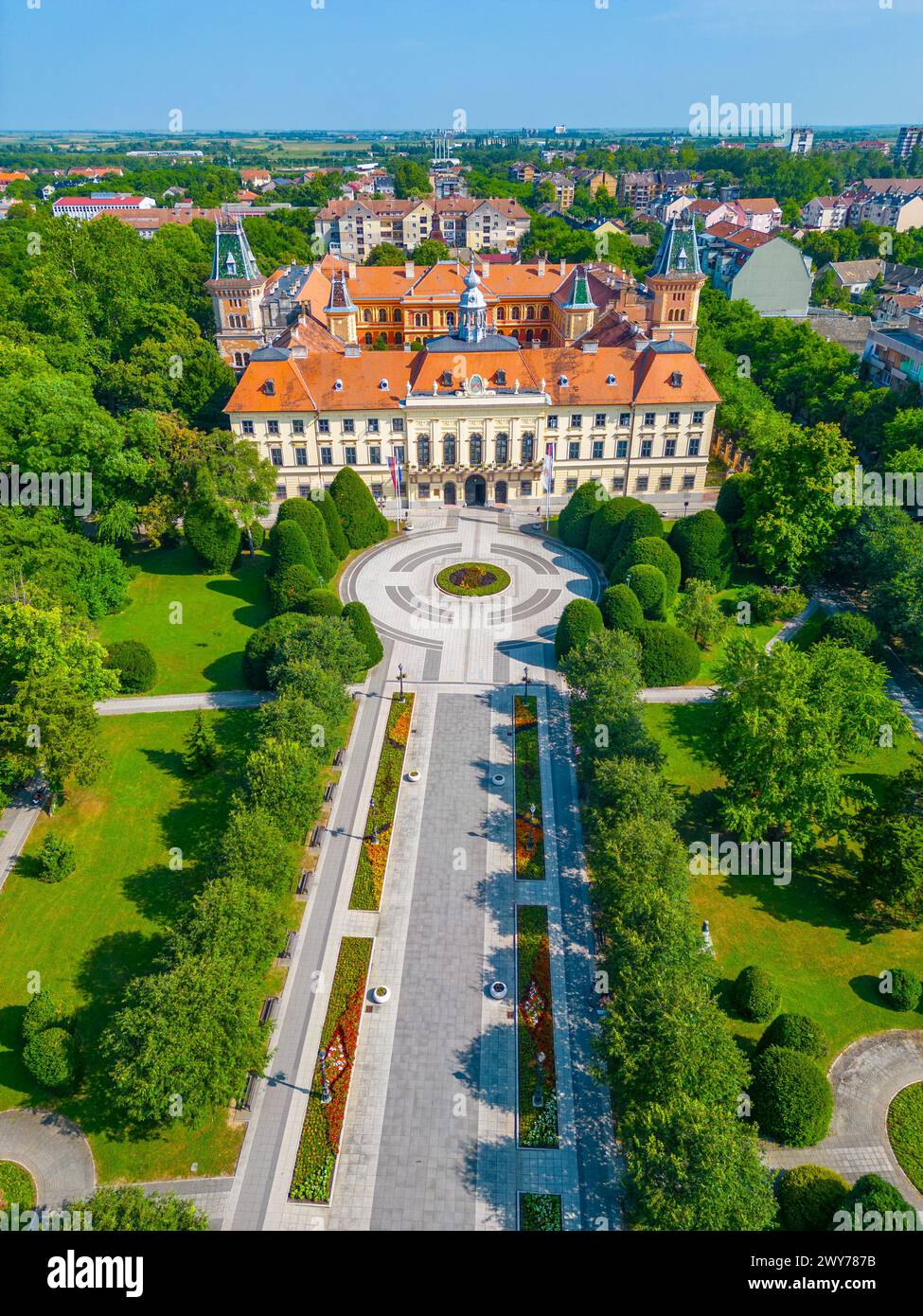 Town hall in Serbian town Sombor Stock Photo - Alamy