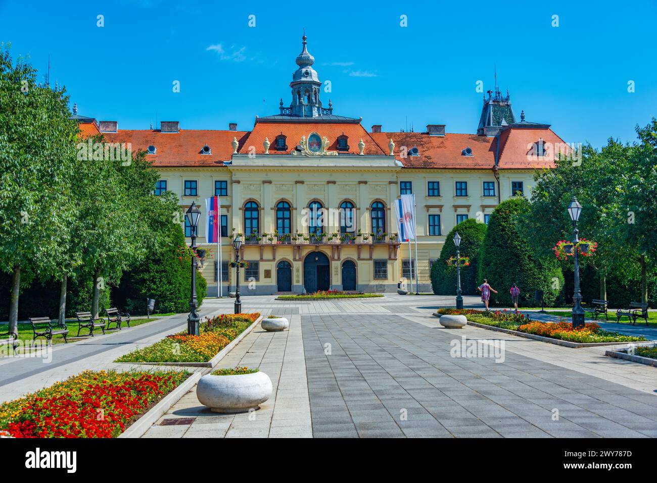 Town hall in Serbian town Sombor Stock Photo - Alamy
