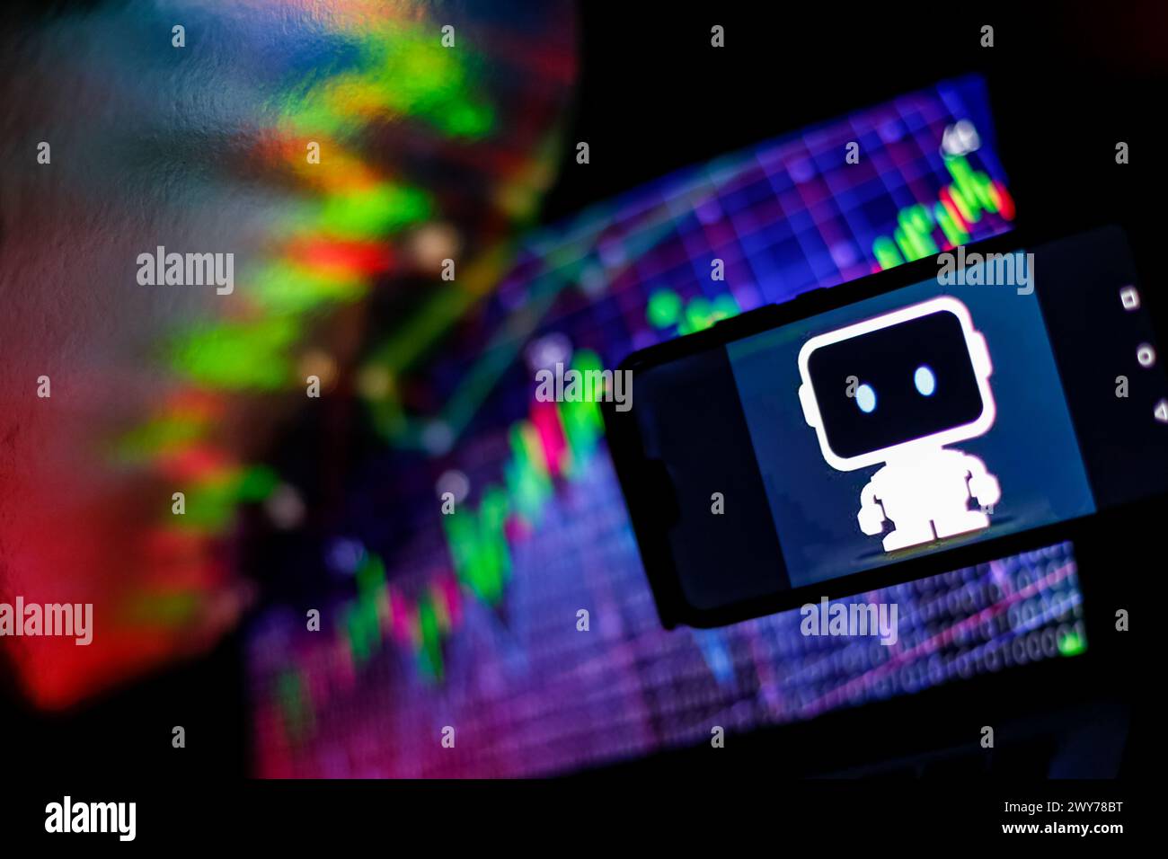 In this photo illustration logo of DataRobot is seen on a smartphone ...