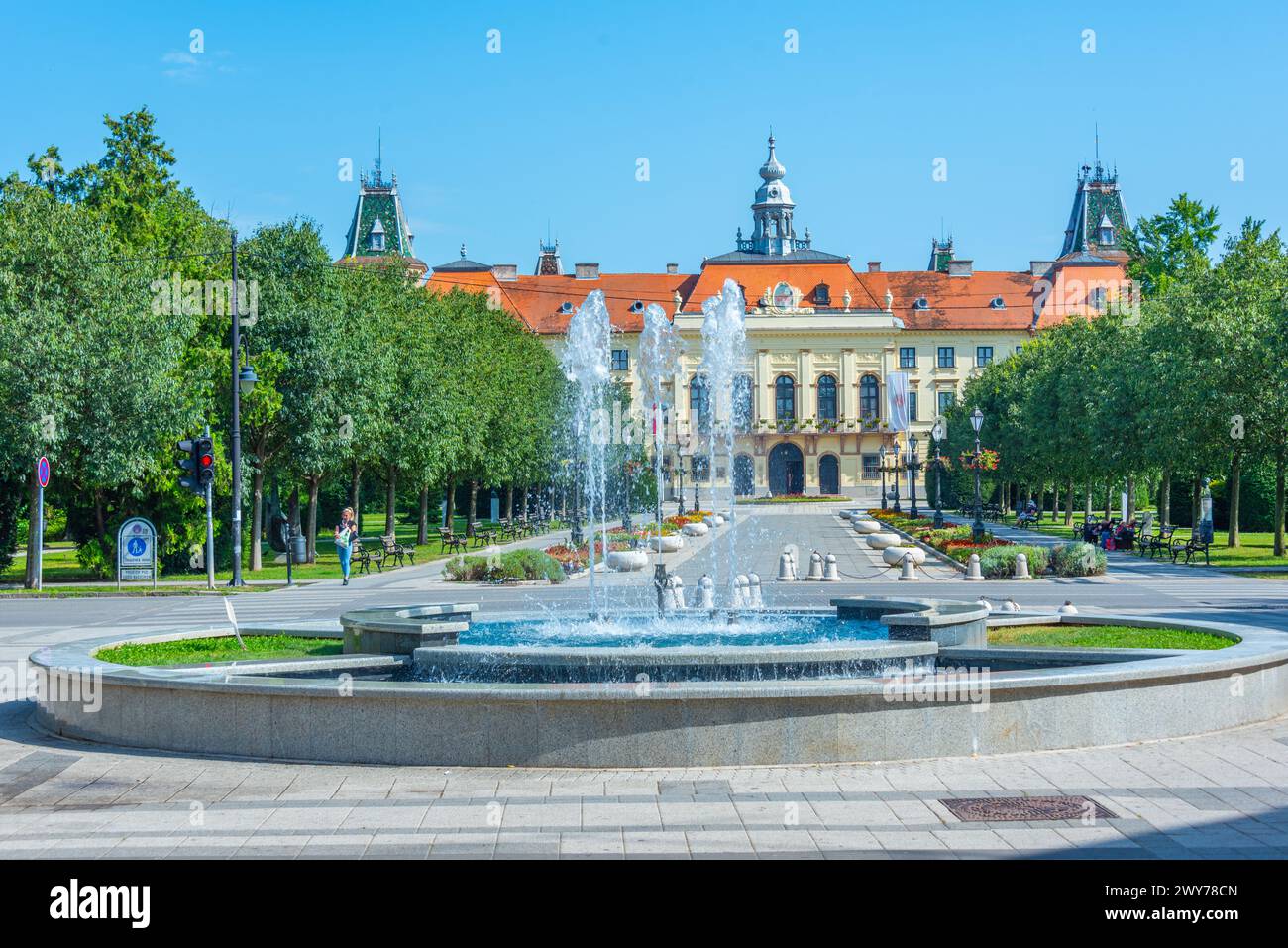 Town hall in Serbian town Sombor Stock Photo - Alamy