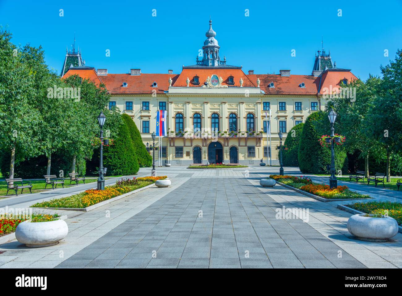 Town hall in Serbian town Sombor Stock Photo - Alamy