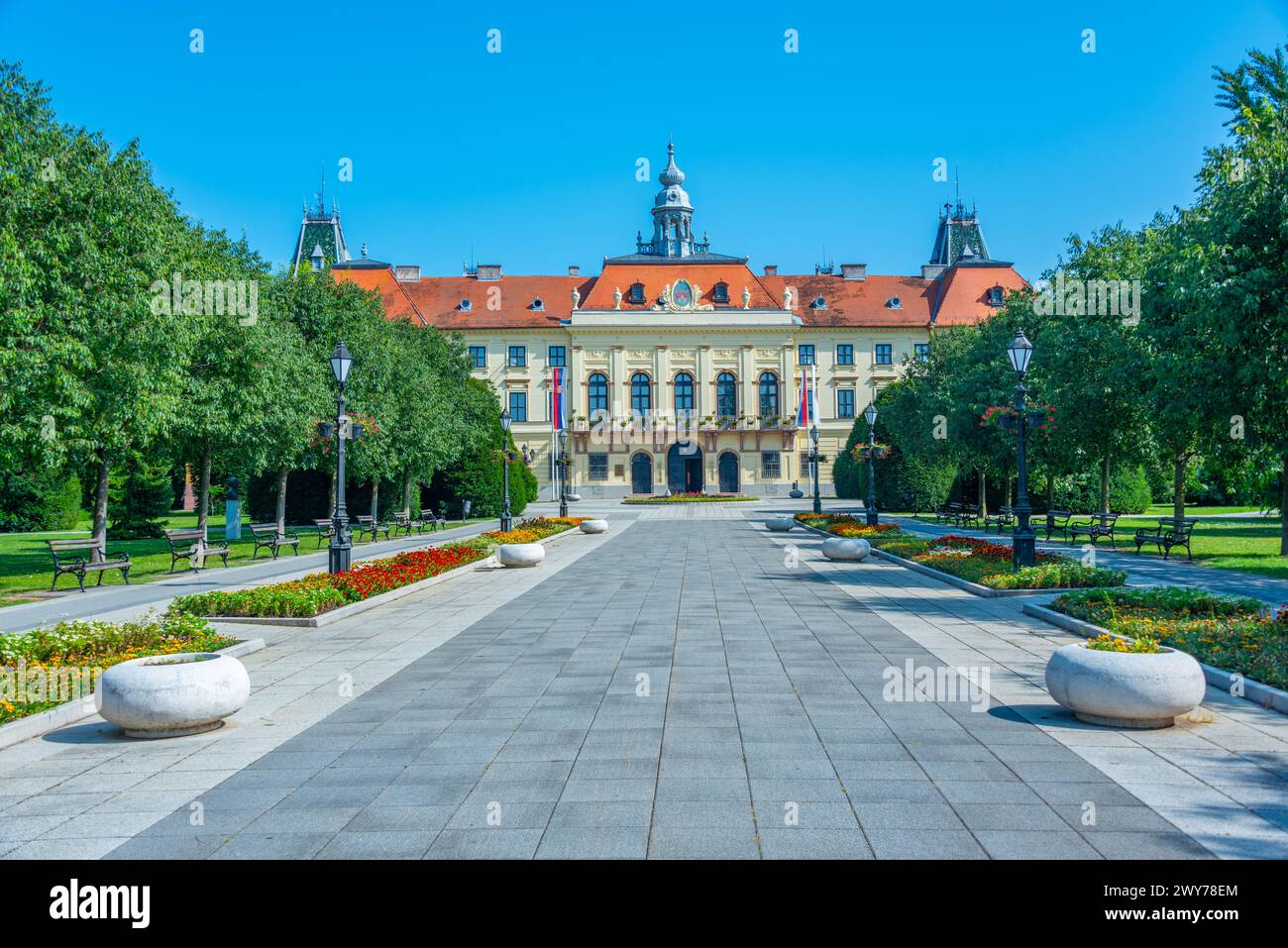 Town hall in Serbian town Sombor Stock Photo - Alamy