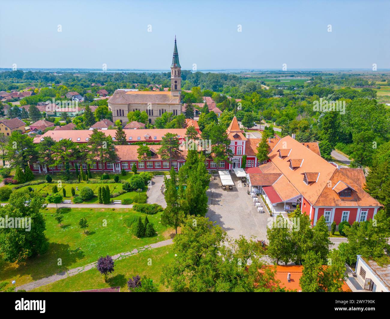 Ecka castle near Serbian town Zrenjanin Stock Photo - Alamy