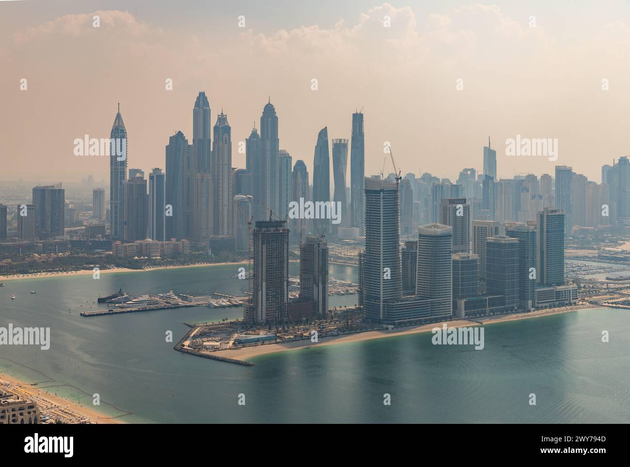 A picture of the Dubai Marina buildings Stock Photo - Alamy