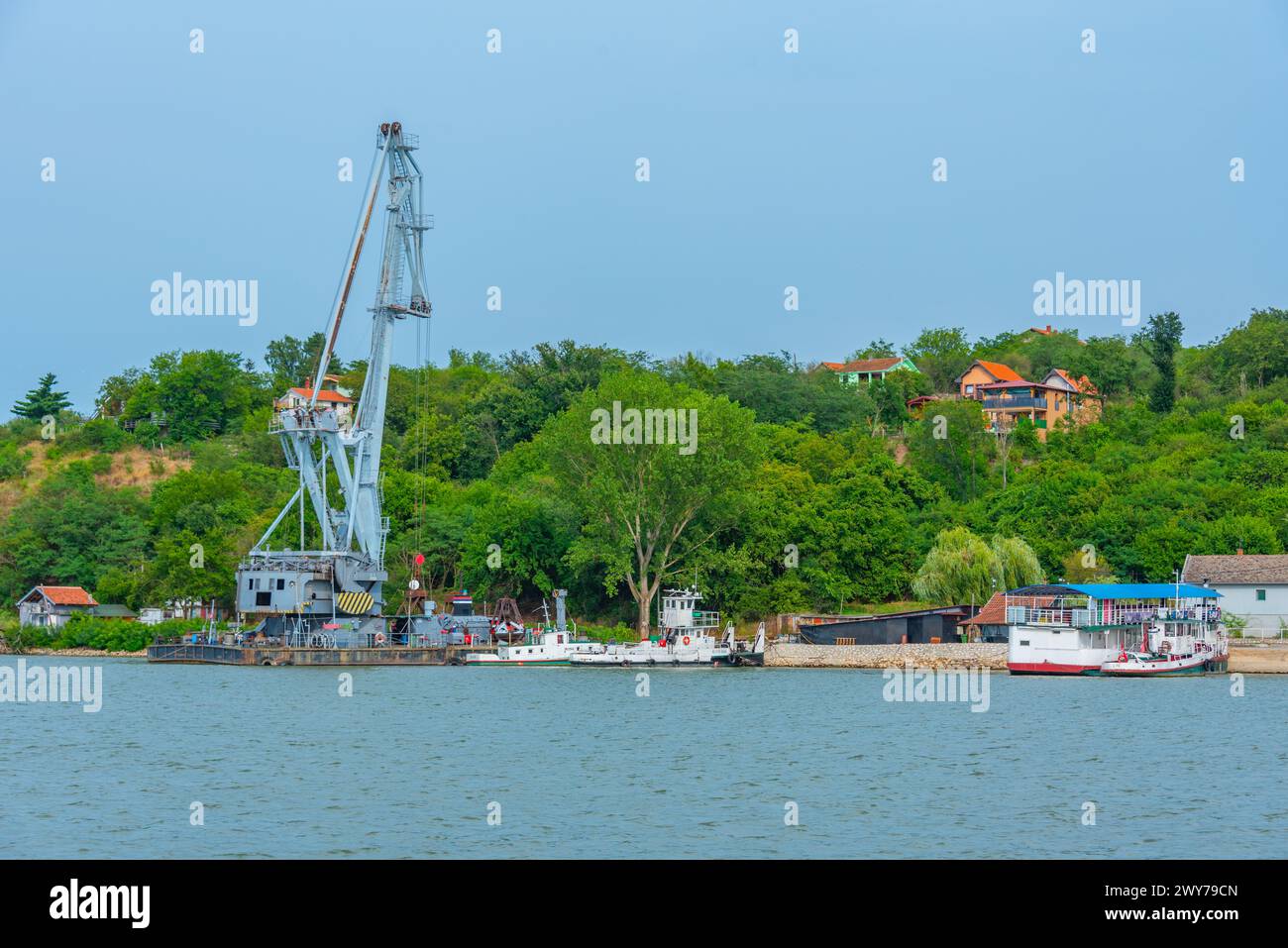 Ram village at riverside of Danube in Serbia Stock Photo - Alamy