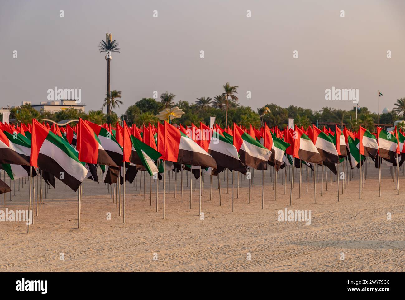 United arab emirates flags hi-res stock photography and images - Alamy