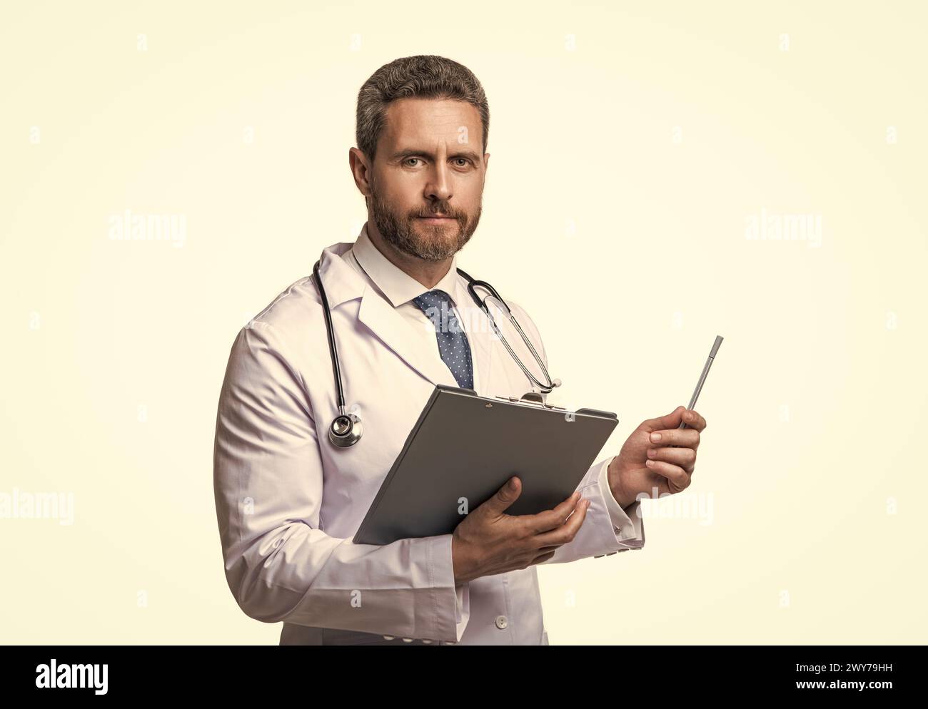 image of internist with anamnesis. internist with anamnesis isolated on ...