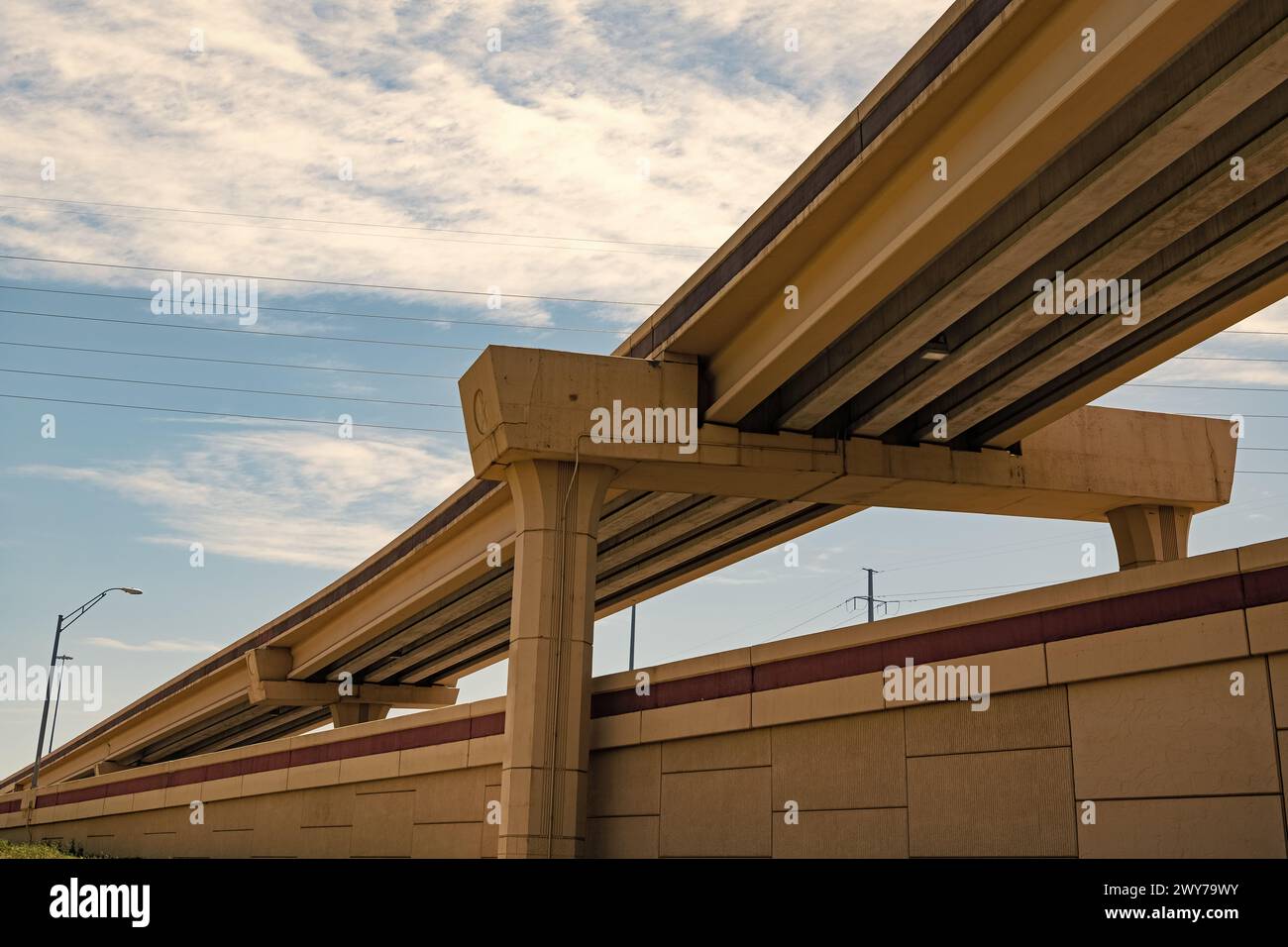 structural roadway. road junction. flyover architecture of transport ...