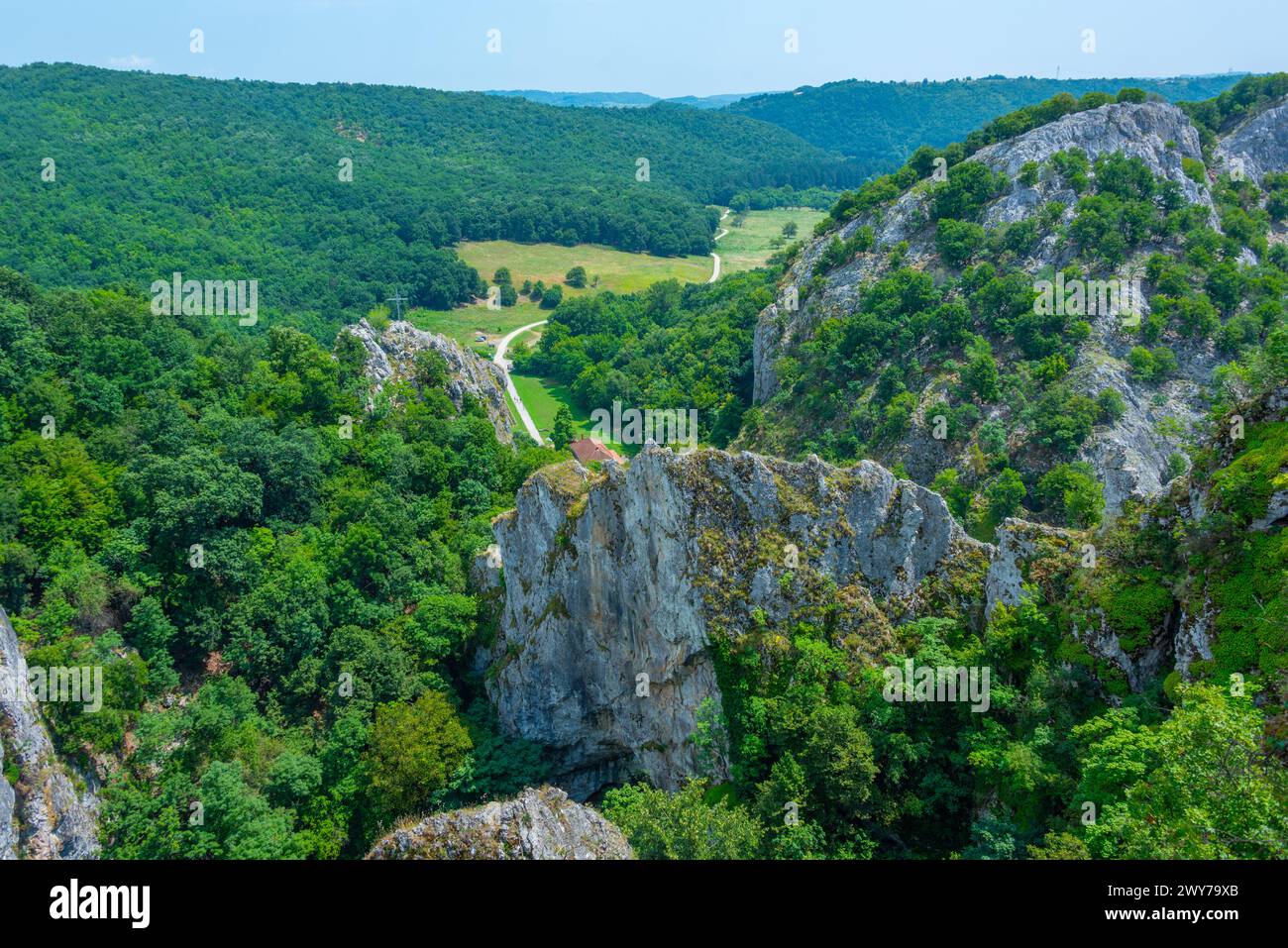 Natural landscape of Vratna gates in Serbia Stock Photo - Alamy