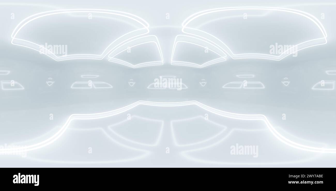 Close up of white object on white background 360 panorama vr ...