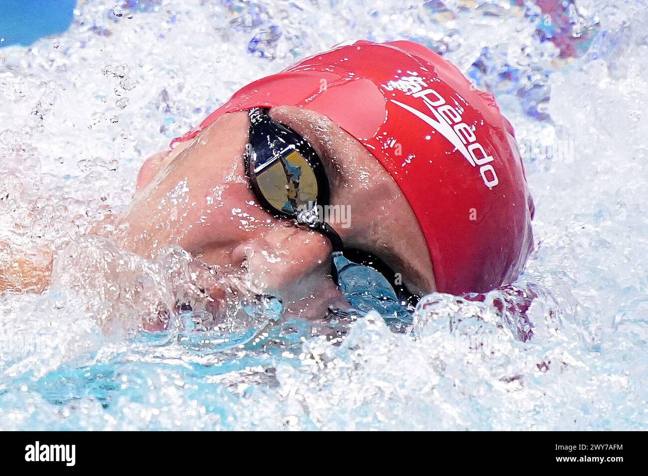 Daniel Jervis during the Men's 1500m Freestyle on day three of the 2024 ...