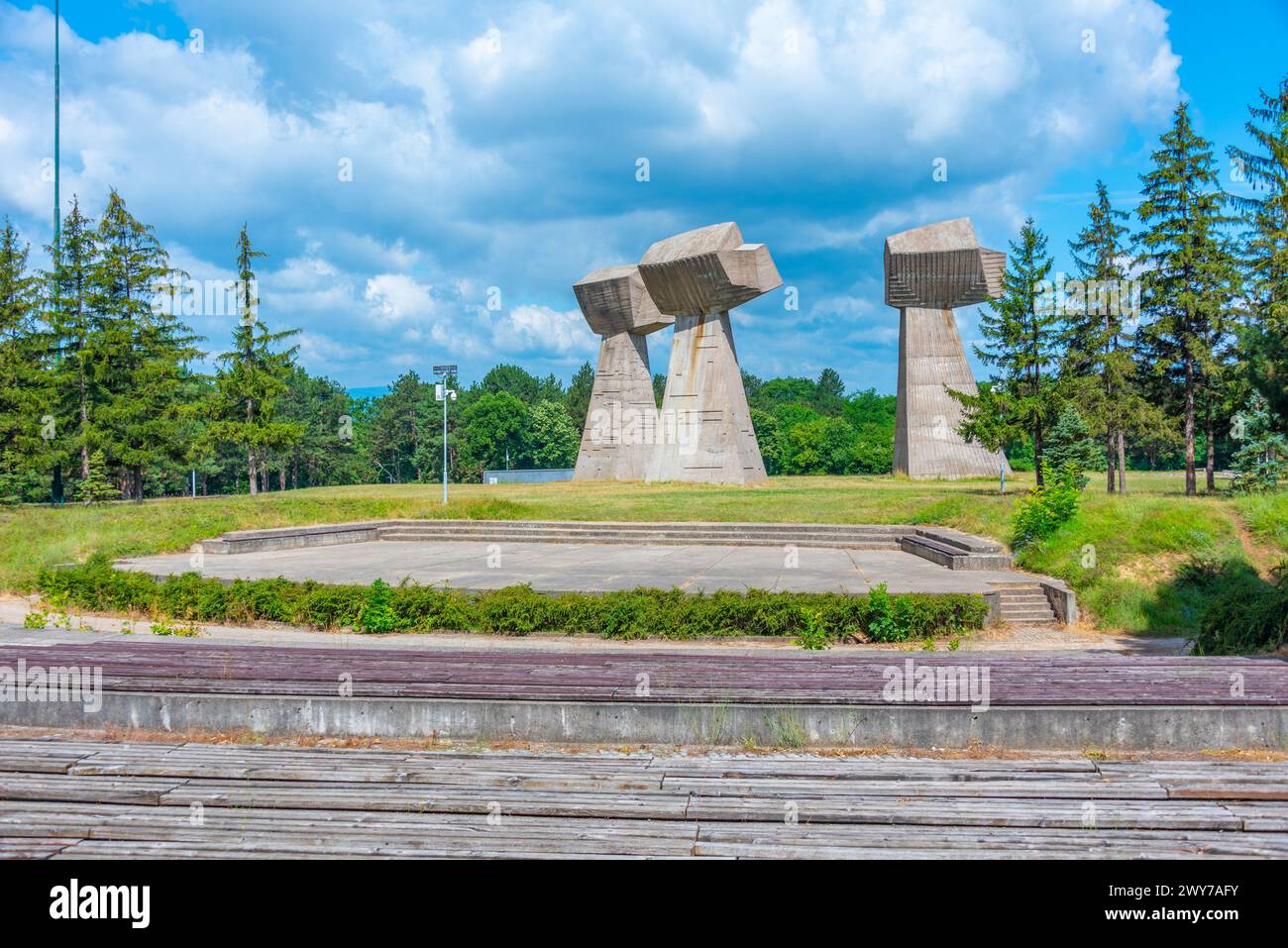 Bubanj memorial park in Sebrian town Nis Stock Photo - Alamy