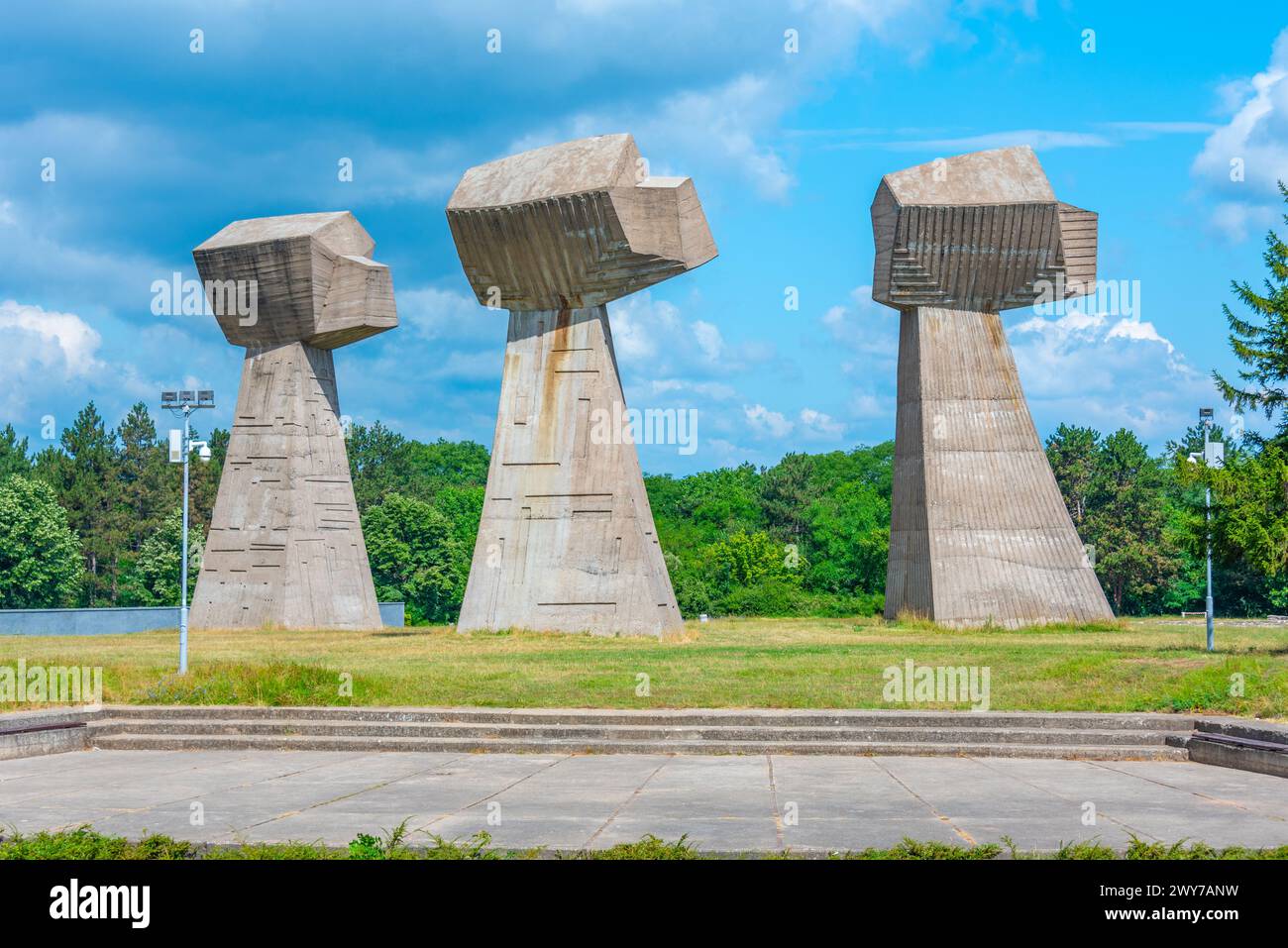 Bubanj memorial park in Sebrian town Nis Stock Photo - Alamy