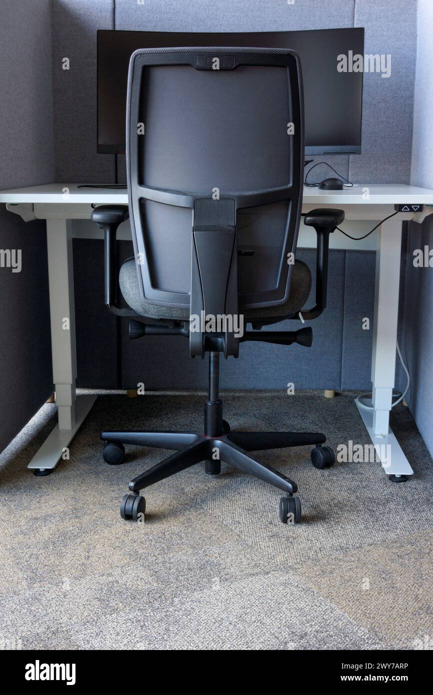 Empty Office Interior With Chairs and table Stock Photo - Alamy