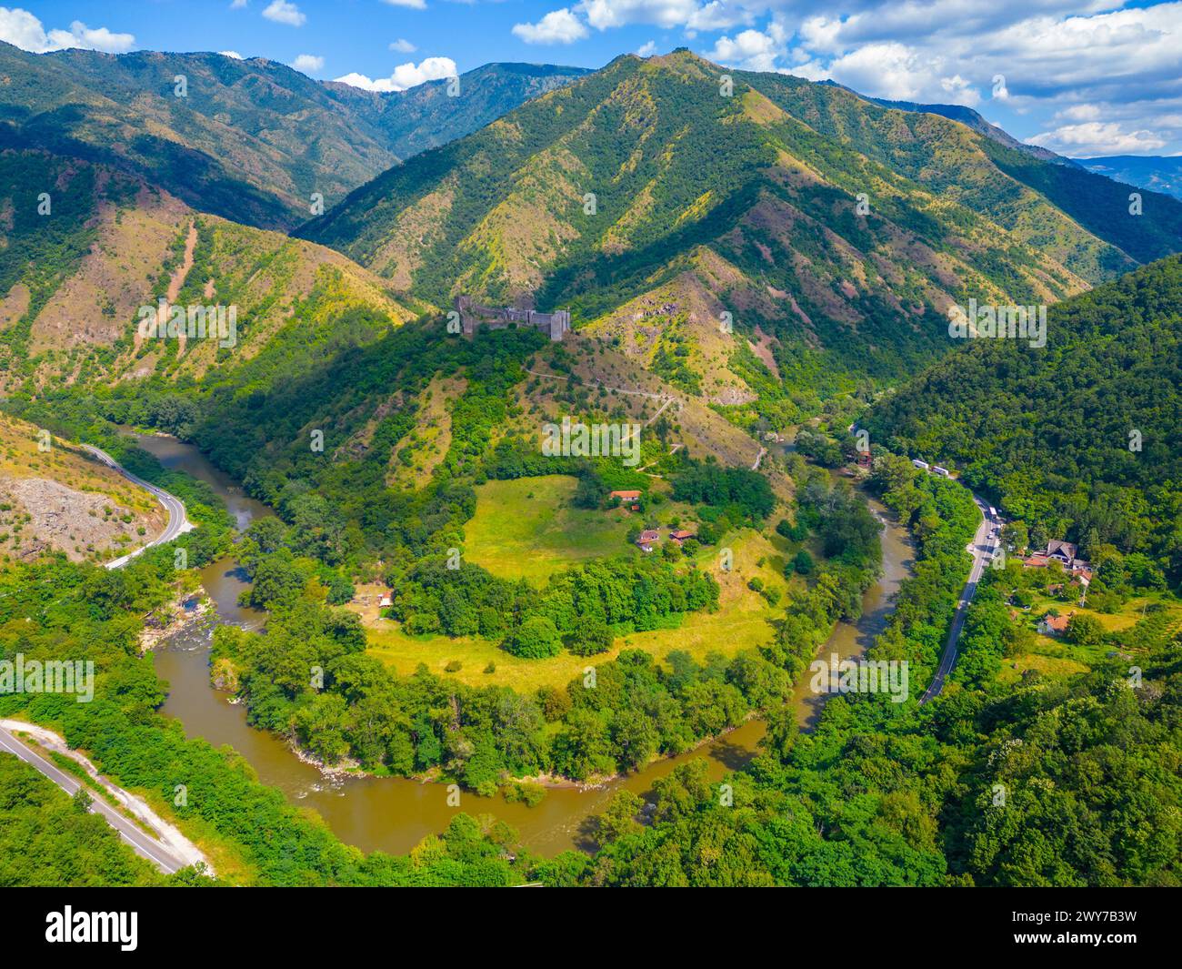 Aerial view maglic castle hi-res stock photography and images - Alamy