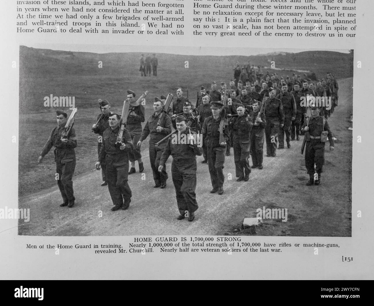 Picture of the Home Guard in Hutchinson's Pictorial History of the War ...
