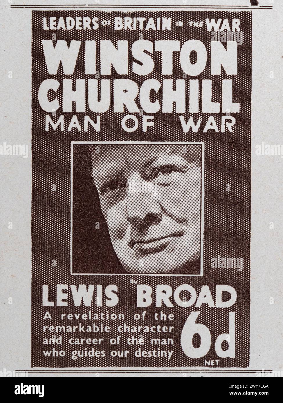 Advert for "Winston Churchill Man of War" book in the Hutchinson's ...