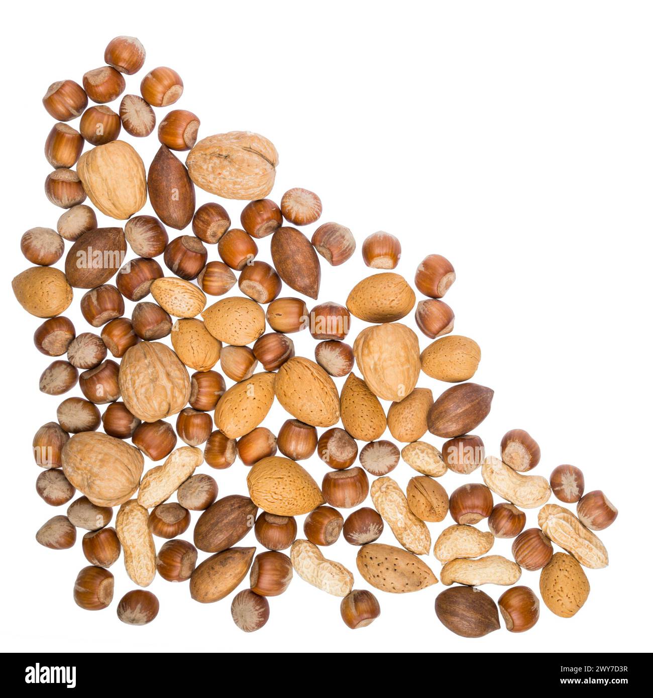 Mixed nuts in shape Cut Out Stock Images & Pictures - Alamy