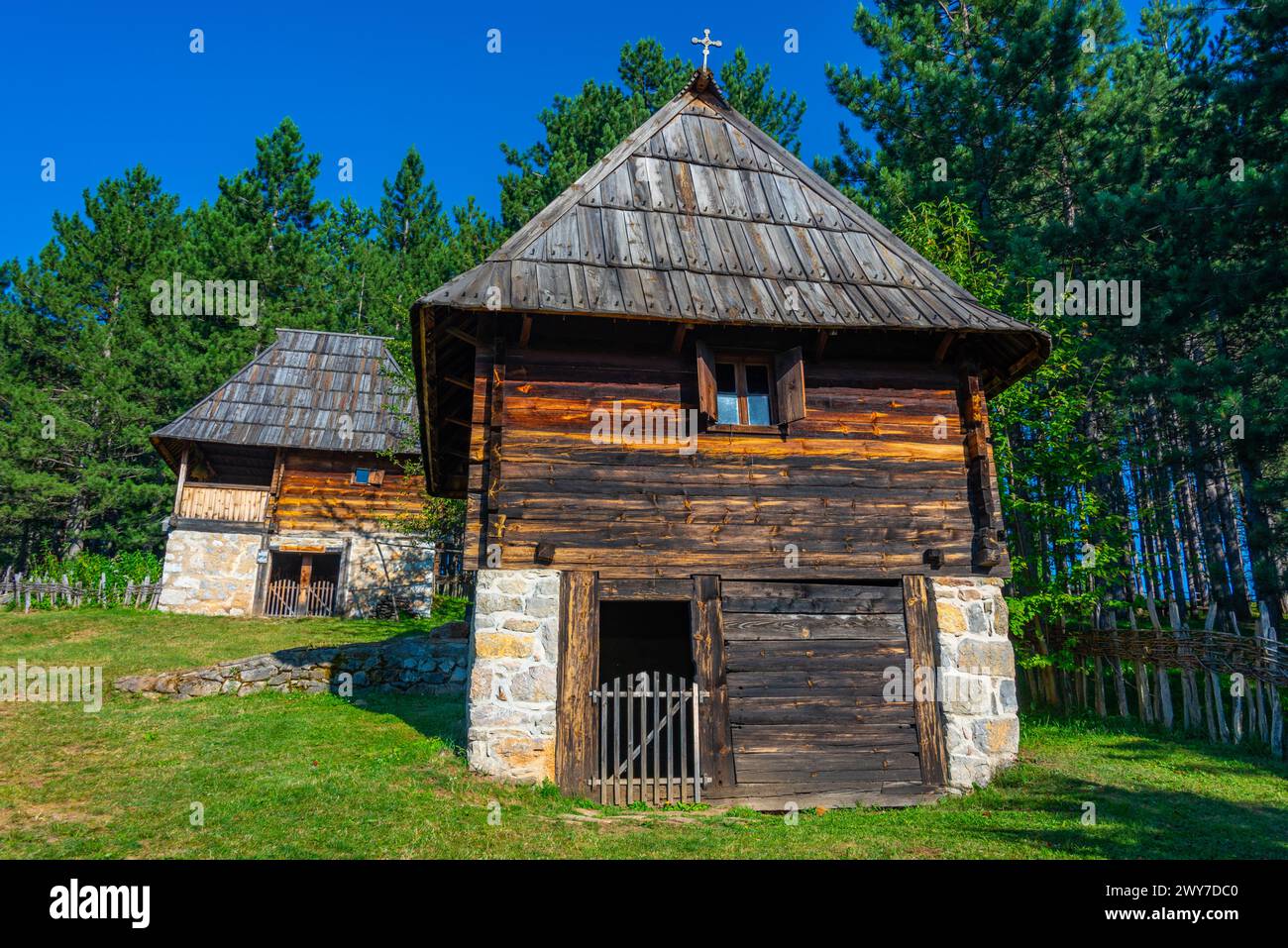 Open-air museum Staro Selo in Sirogojno in Serbia Stock Photo - Alamy