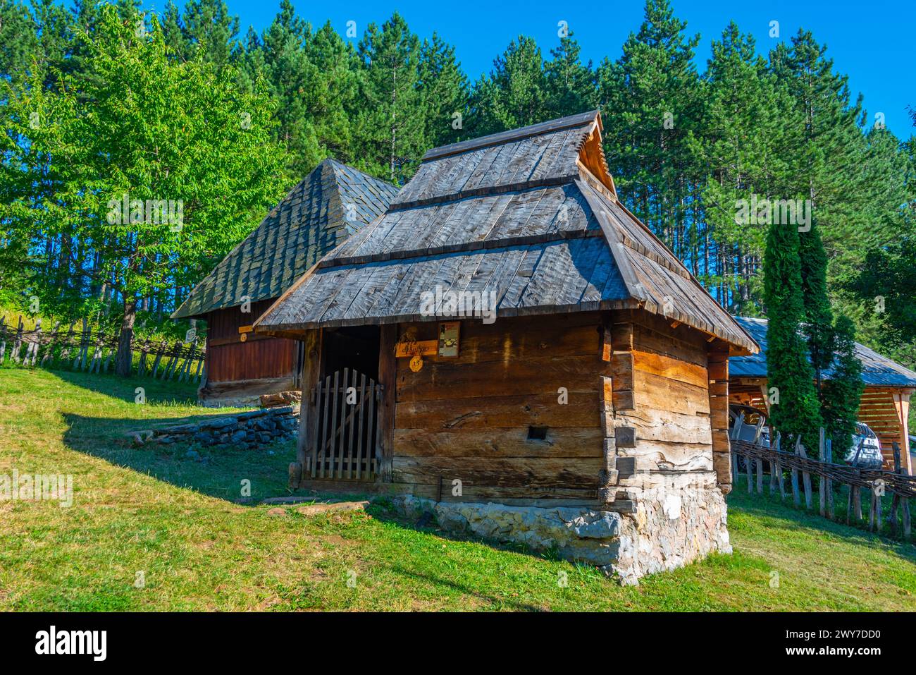 Open-air museum Staro Selo in Sirogojno in Serbia Stock Photo - Alamy