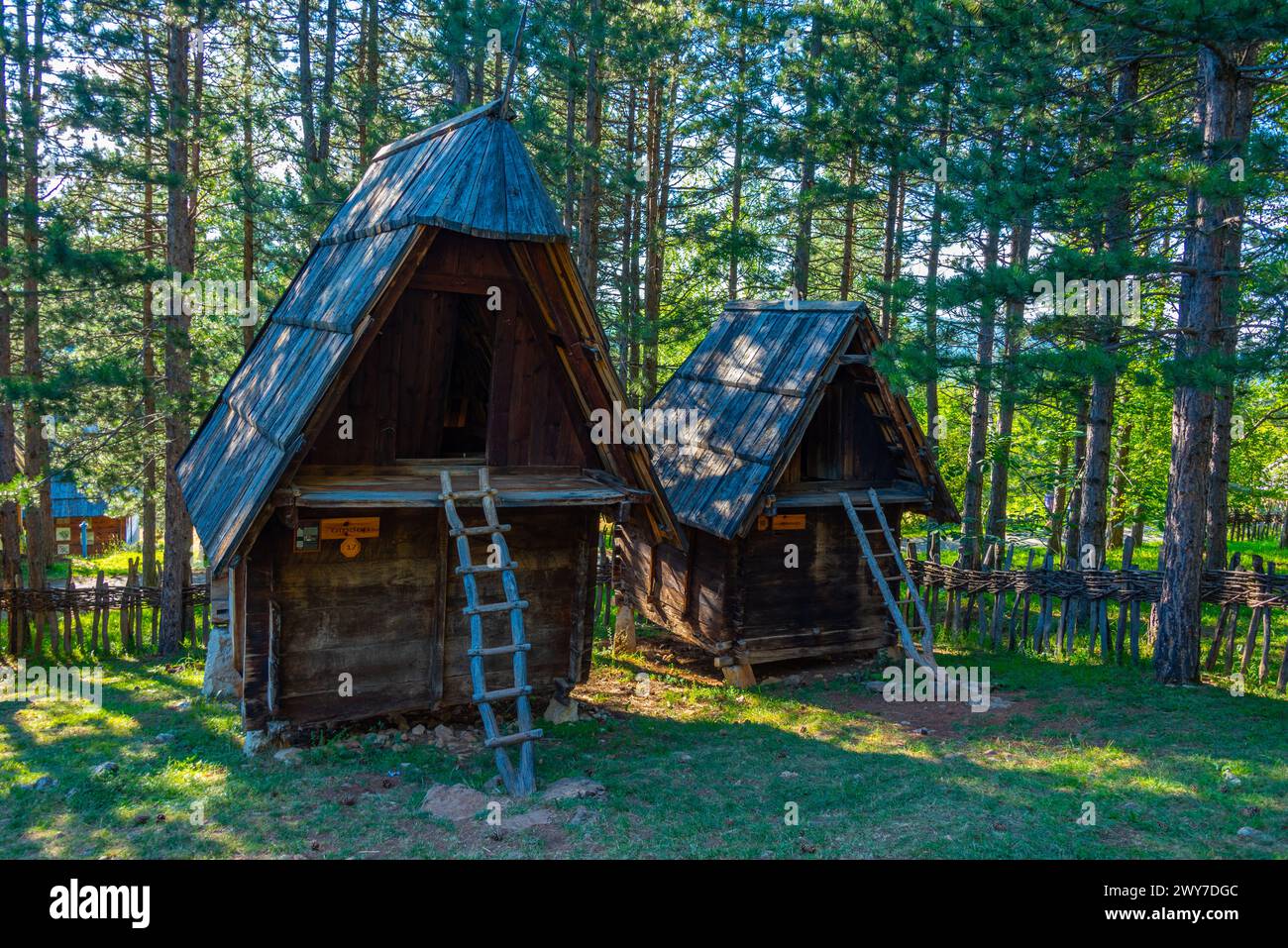 Open-air museum Staro Selo in Sirogojno in Serbia Stock Photo - Alamy