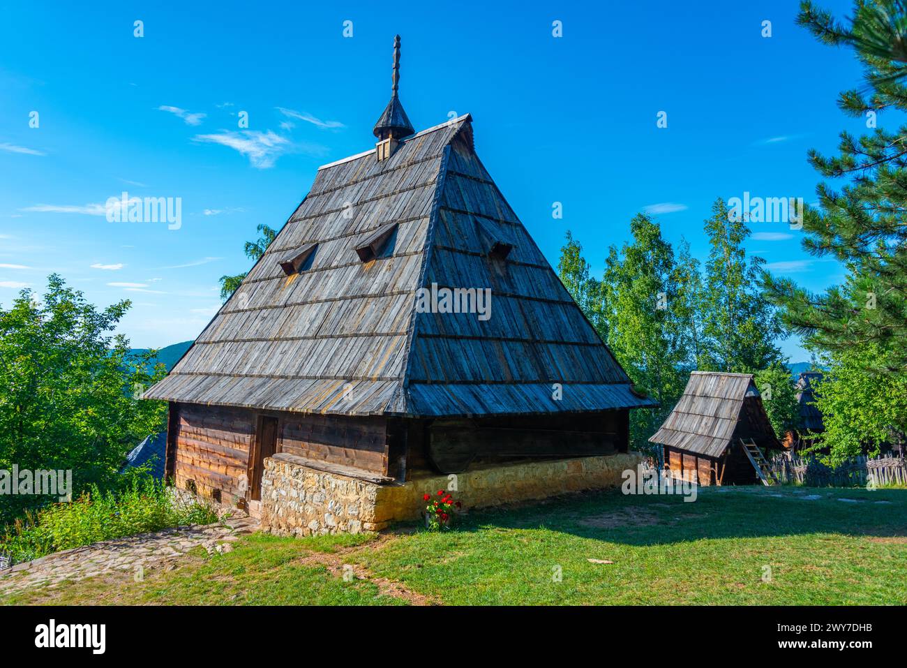 Open-air museum Staro Selo in Sirogojno in Serbia Stock Photo - Alamy
