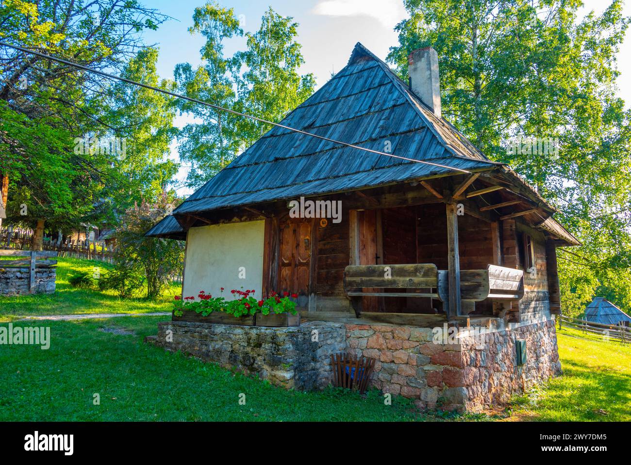 Open-air museum Staro Selo in Sirogojno in Serbia Stock Photo - Alamy