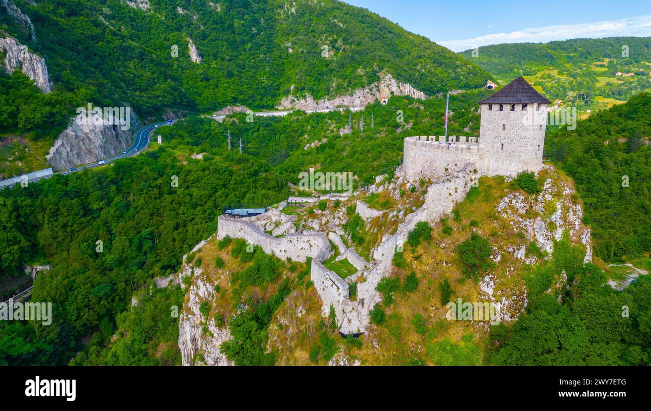 Old Town Fortress in Serbian town Uzice Stock Photo - Alamy