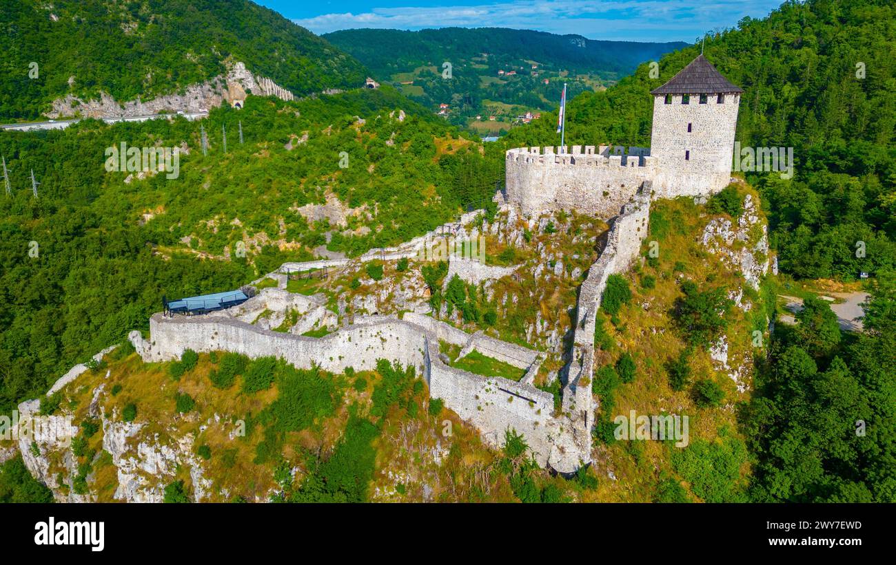 Old Town Fortress in Serbian town Uzice Stock Photo - Alamy